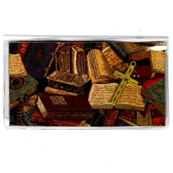 Handmade | Accessories | Christian Theme Mixed Media Checkbook Cover ...